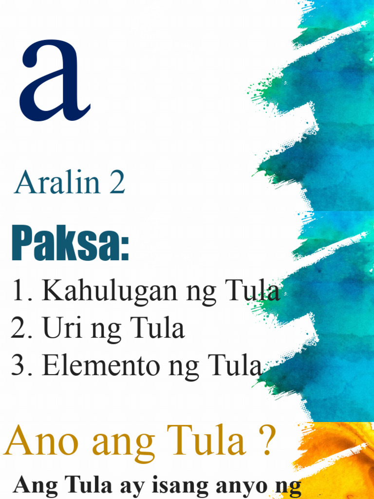 Aralin 2 Tula | PDF