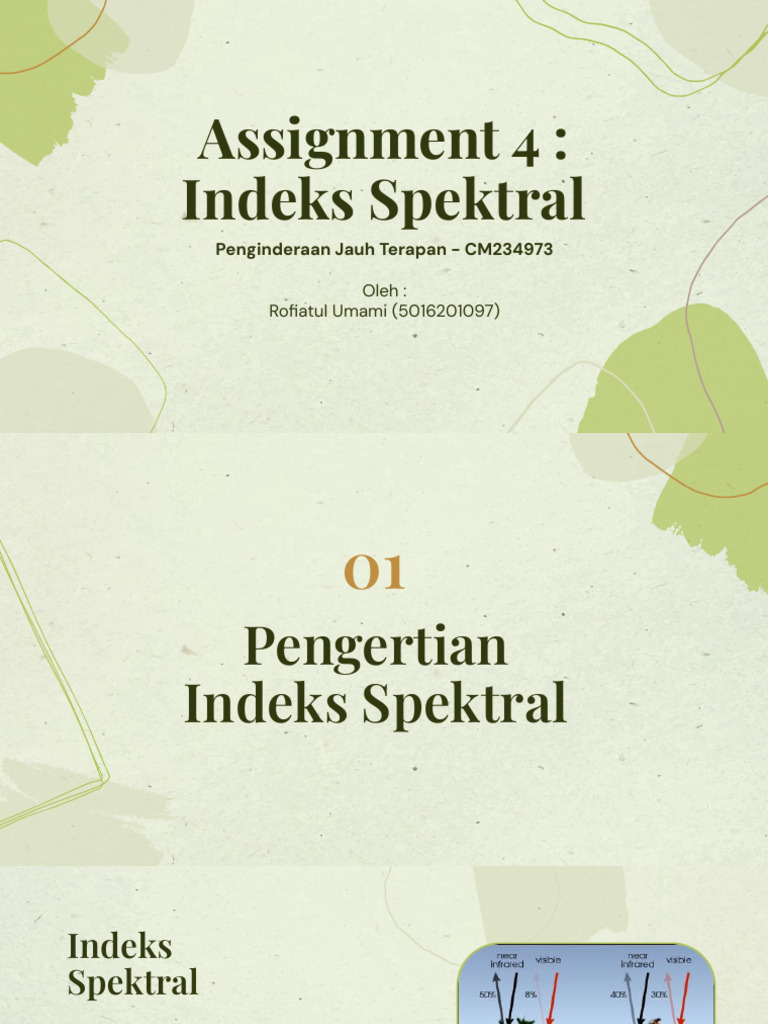 Rofiatul Umami - 5016201097 - Assignment 4 - Indeks Spektral | PDF