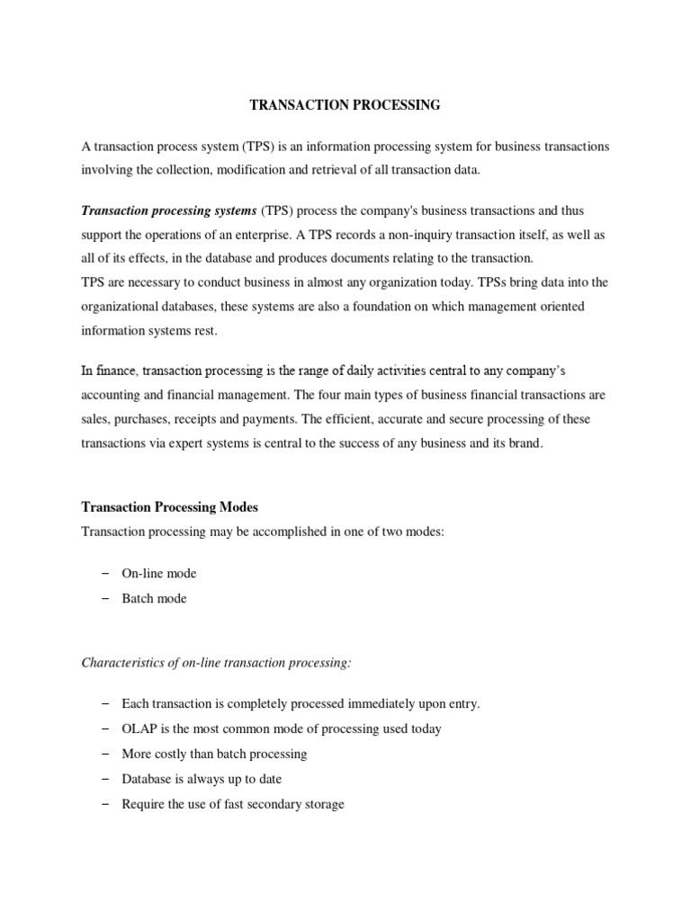 3 Transaction Processing & Accounting Transaction Cycles | Download ...