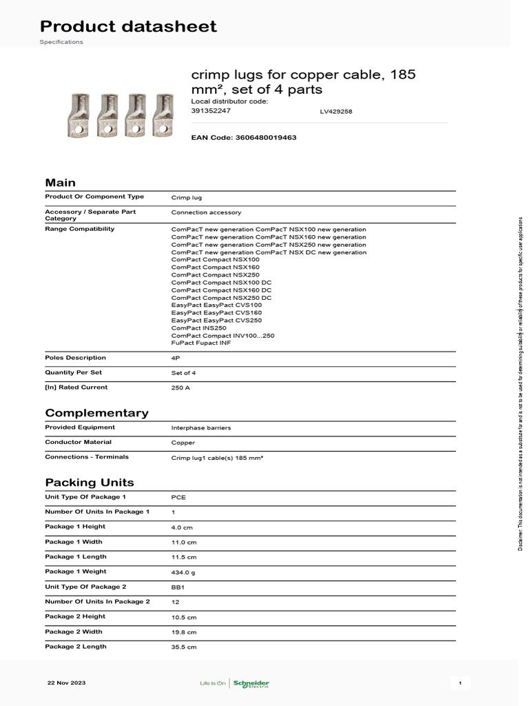 Schneider Electric - Fupact-INF-ISFL-ISFT - LV429258 | PDF | Electrical ...