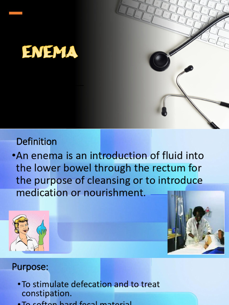 ENEMA | PDF | Rectum | Constipation