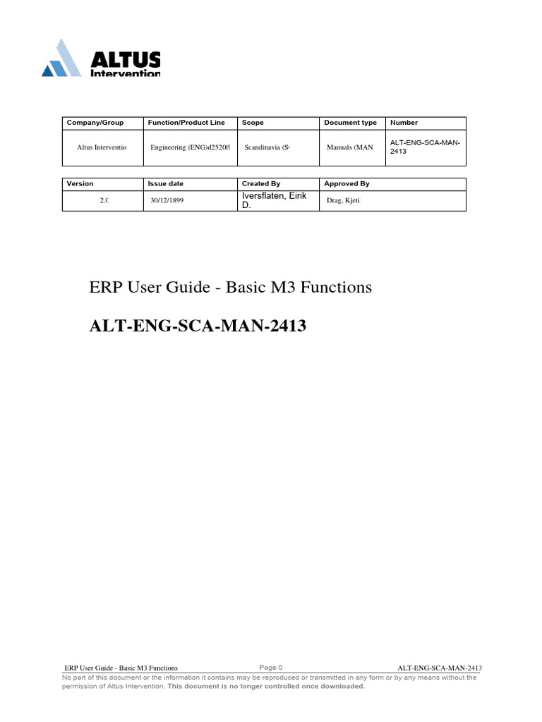 ERP User Guide - Basic M3 Functions | PDF | Microsoft Excel | Icon (Computing)
