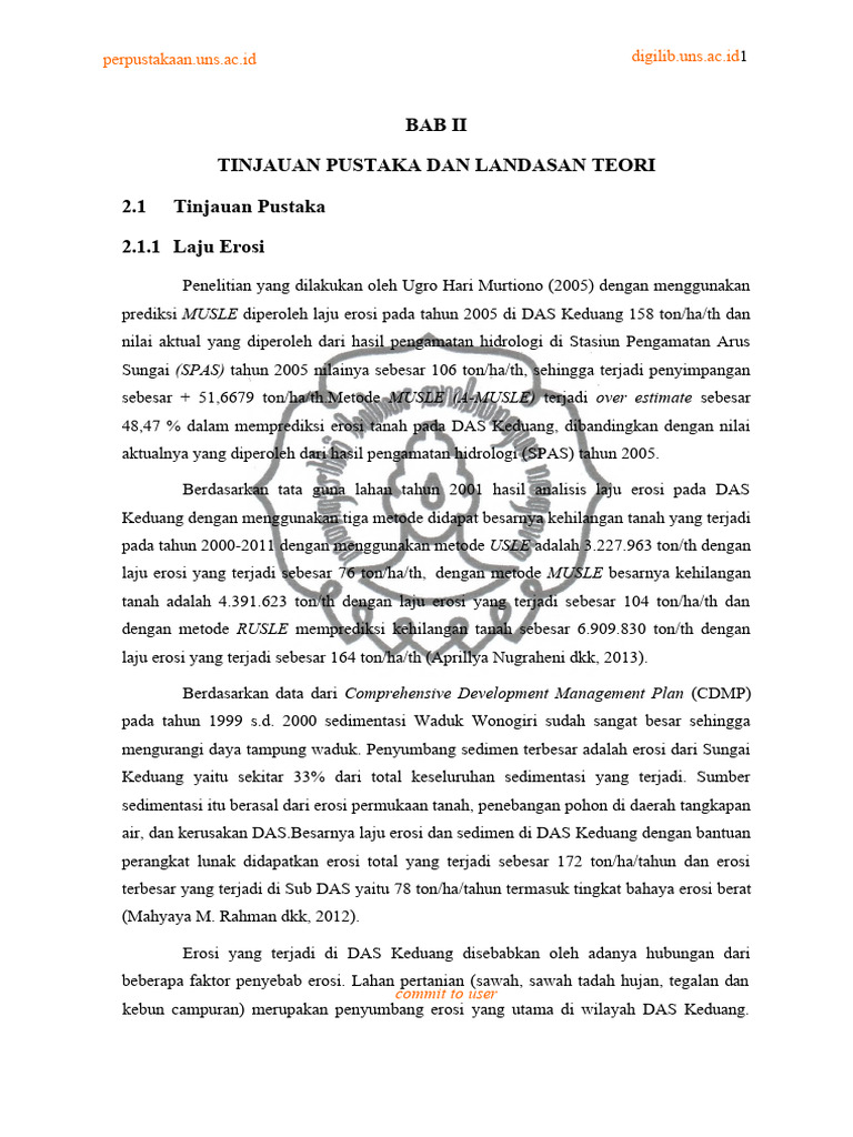 Laju Erosi dan Sedimen di DAS Keduang | PDF | Sains & Matematika