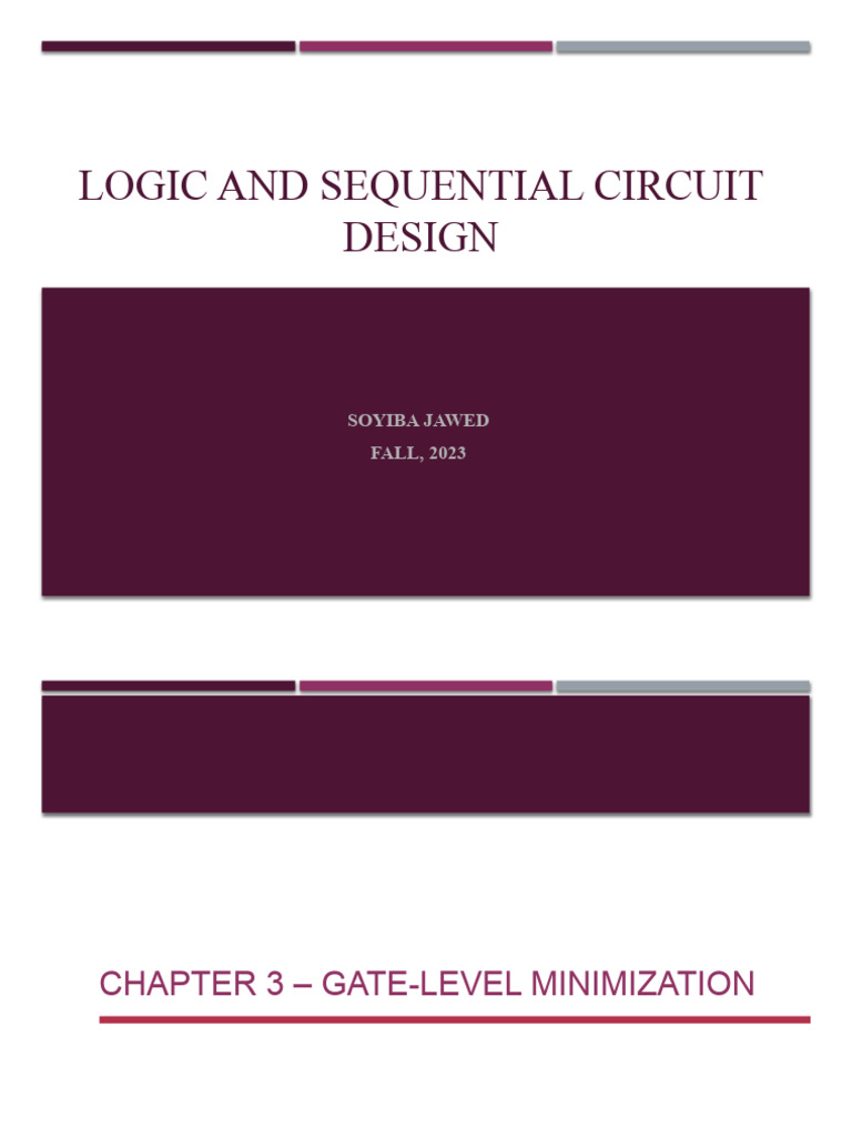 Chapter-3a - K-Maps - I | PDF | Teaching Mathematics | Boolean Algebra