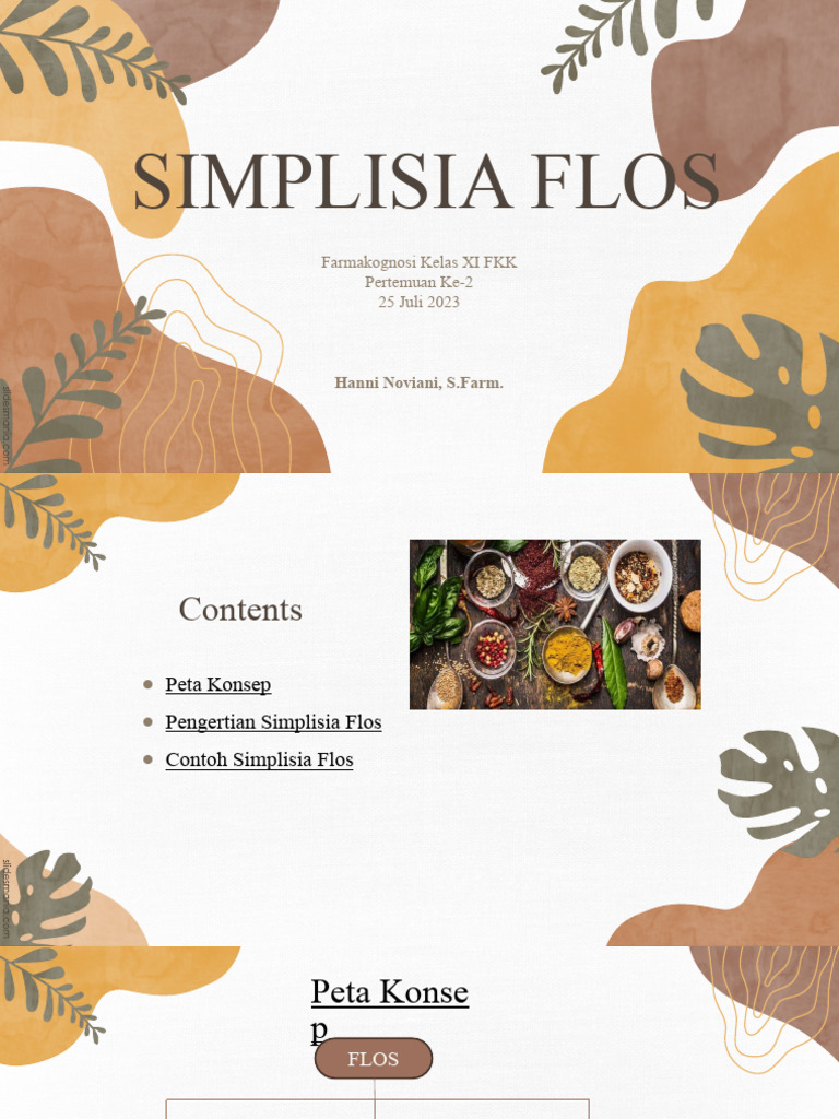 Pengertian dan Contoh Simplisia Flos | PDF