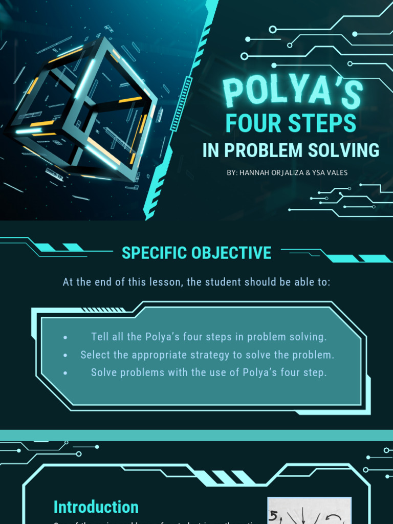 Polya's Four Steps in Problem Solving | PDF | Mathematics | Numbers