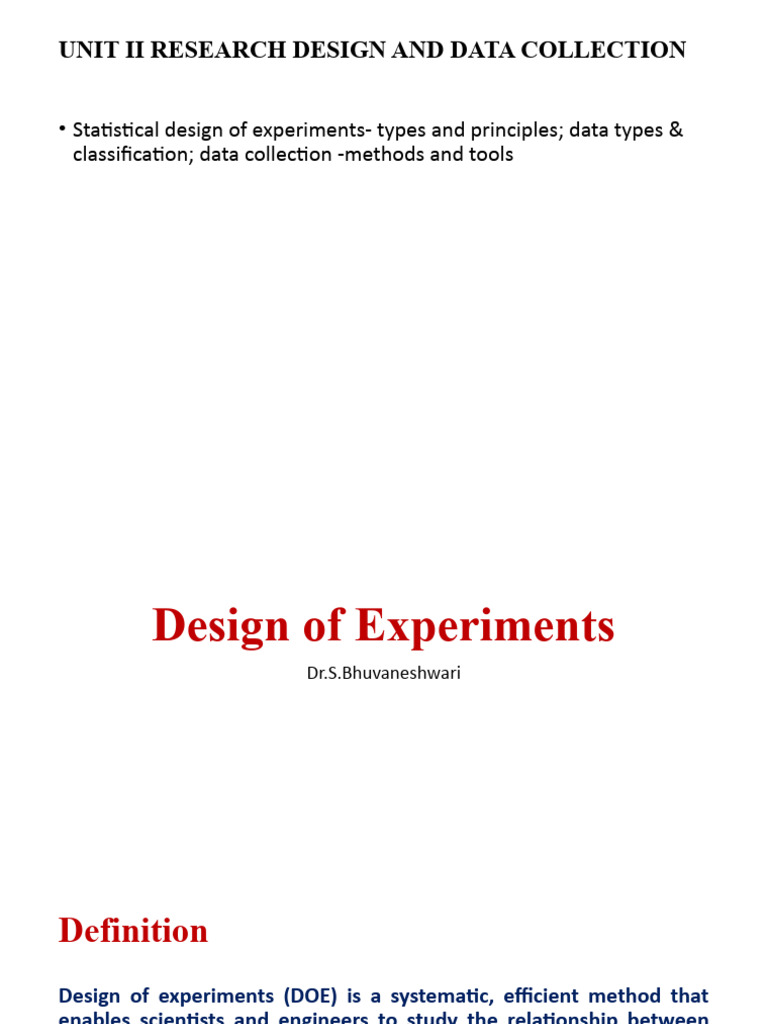 Design of Experiments Updated | PDF | Experiment | Design Of Experiments