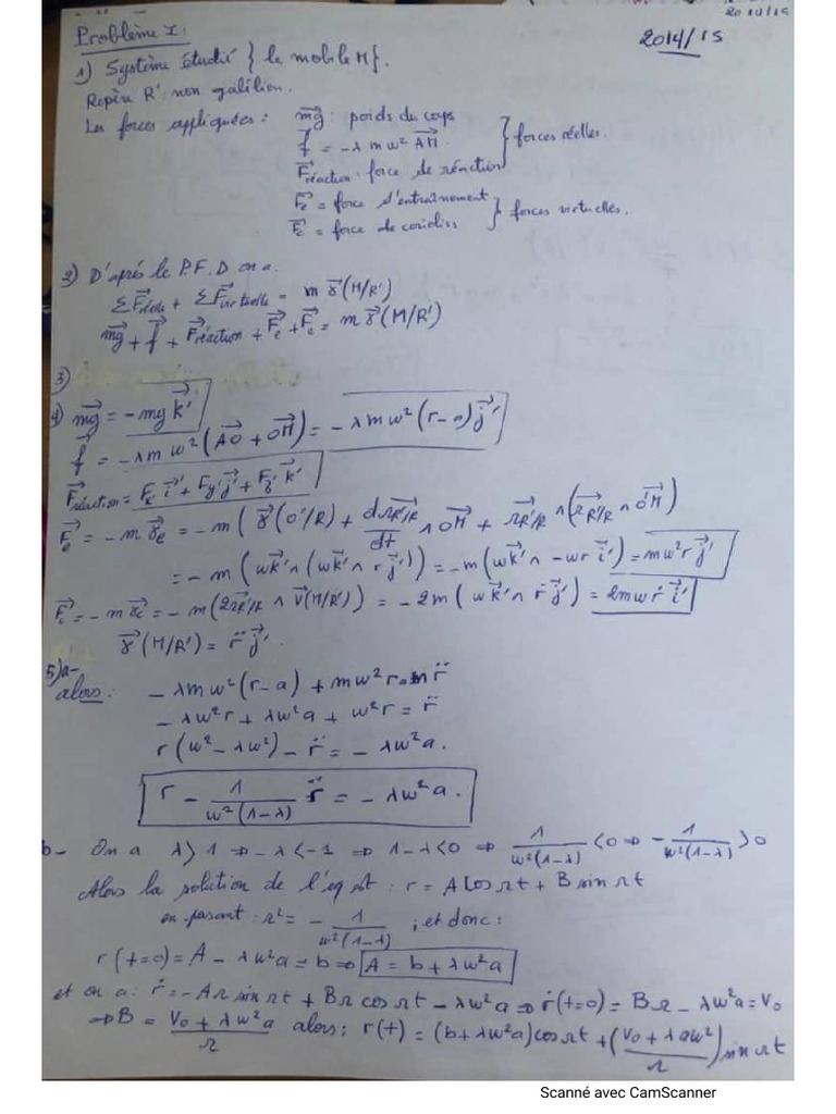 Corr Meca 14-15 | PDF