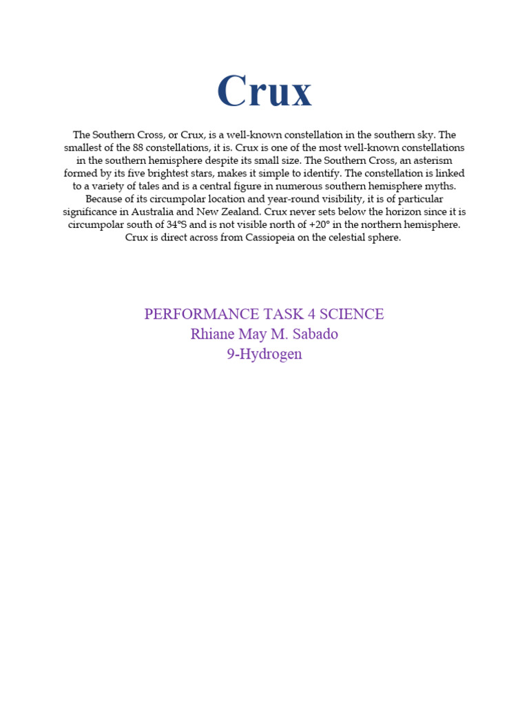 Crux | PDF | Science & Mathematics