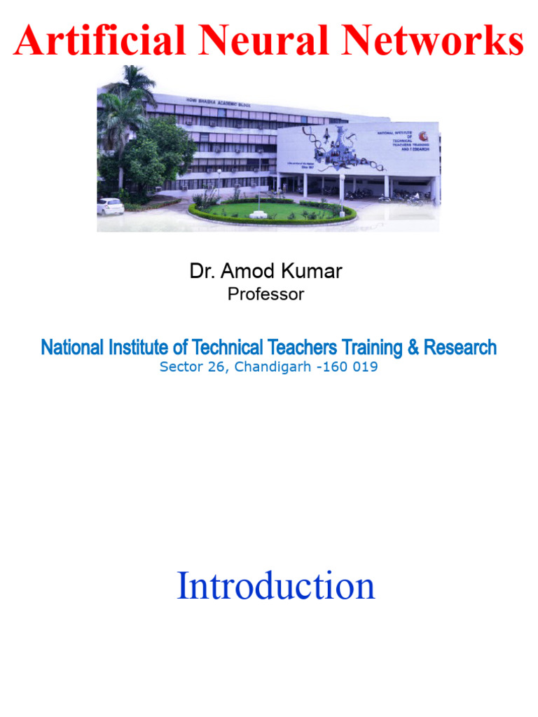 1 - Introduction | PDF | Artificial Neural Network | Neuron 1 - Introduction | PDF | Artificial Neural Network | Neuron