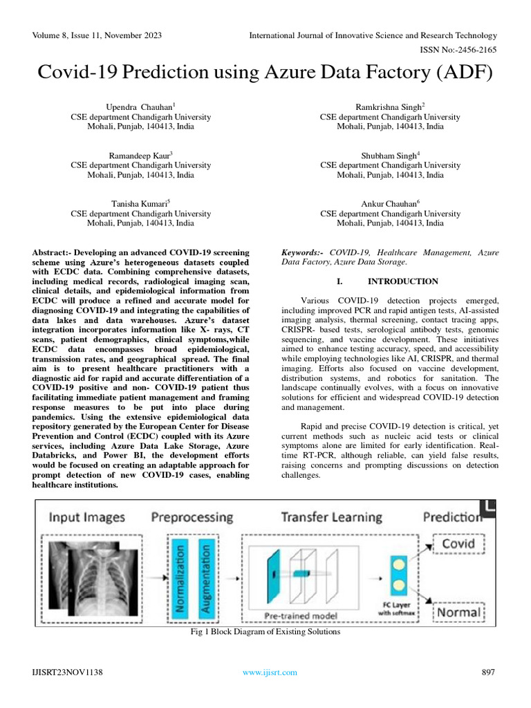 Covid-19 Prediction Using Azure Data Factory (ADF) | PDF | Analytics | Predictive Analytics