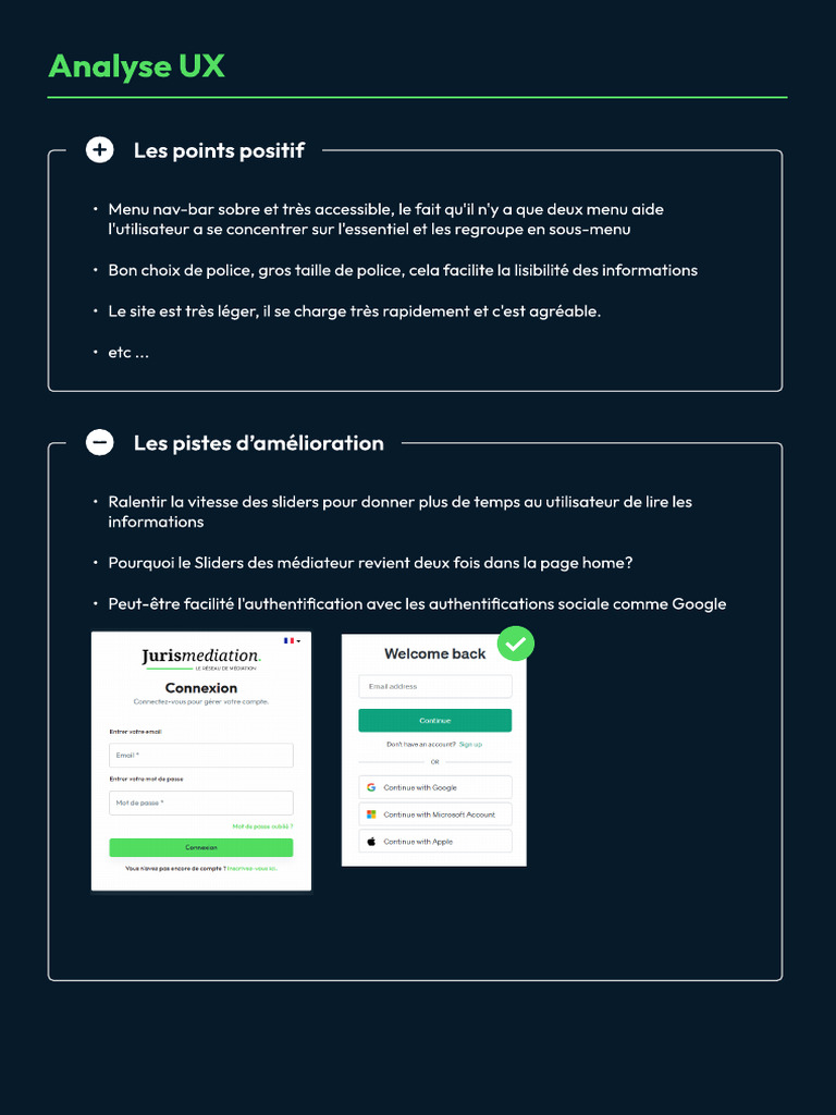 Analyse UX/UI : Points Positifs et Améliorations | PDF | Évolution de ...