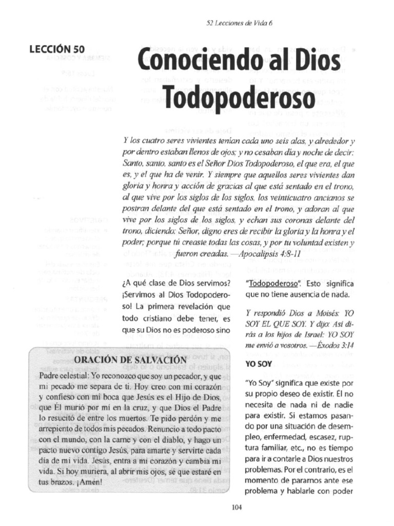 Conociendo Al Dios Todo Poderoso | PDF