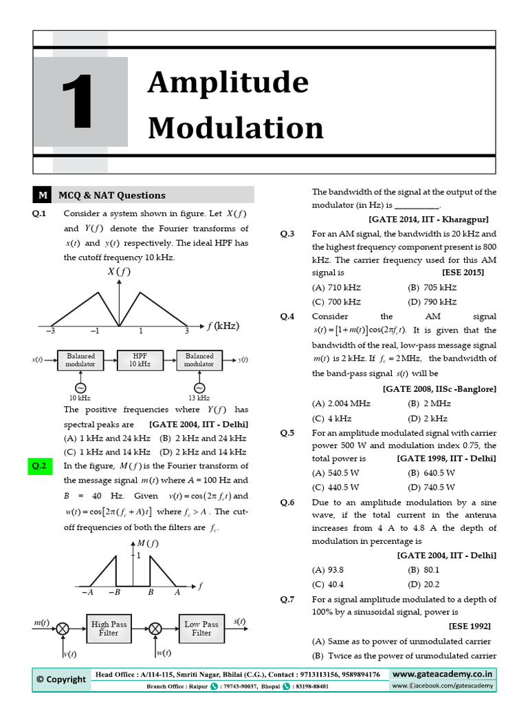 Amplitude Modulation Pdf Frequency Modulation Detector Radio