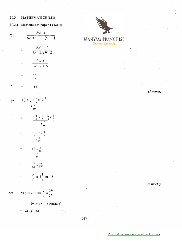 KCSE Mathematics Marking Schemes Guide | PDF | Social Science | Computers