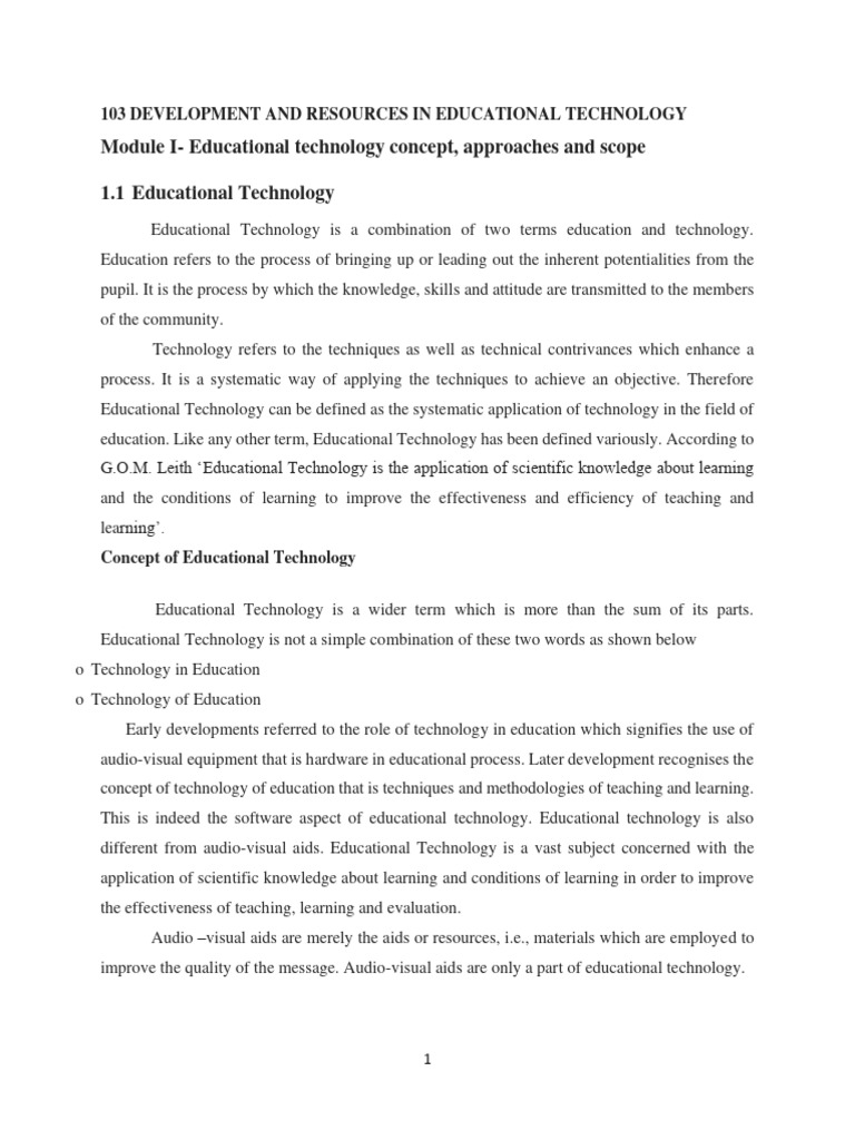 103 Full Combined | PDF | Multimedia | Educational Technology