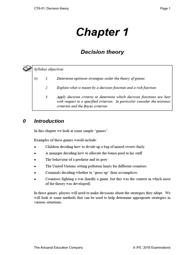 10 Game Theory | PDF | Game Theory | Decision Theory