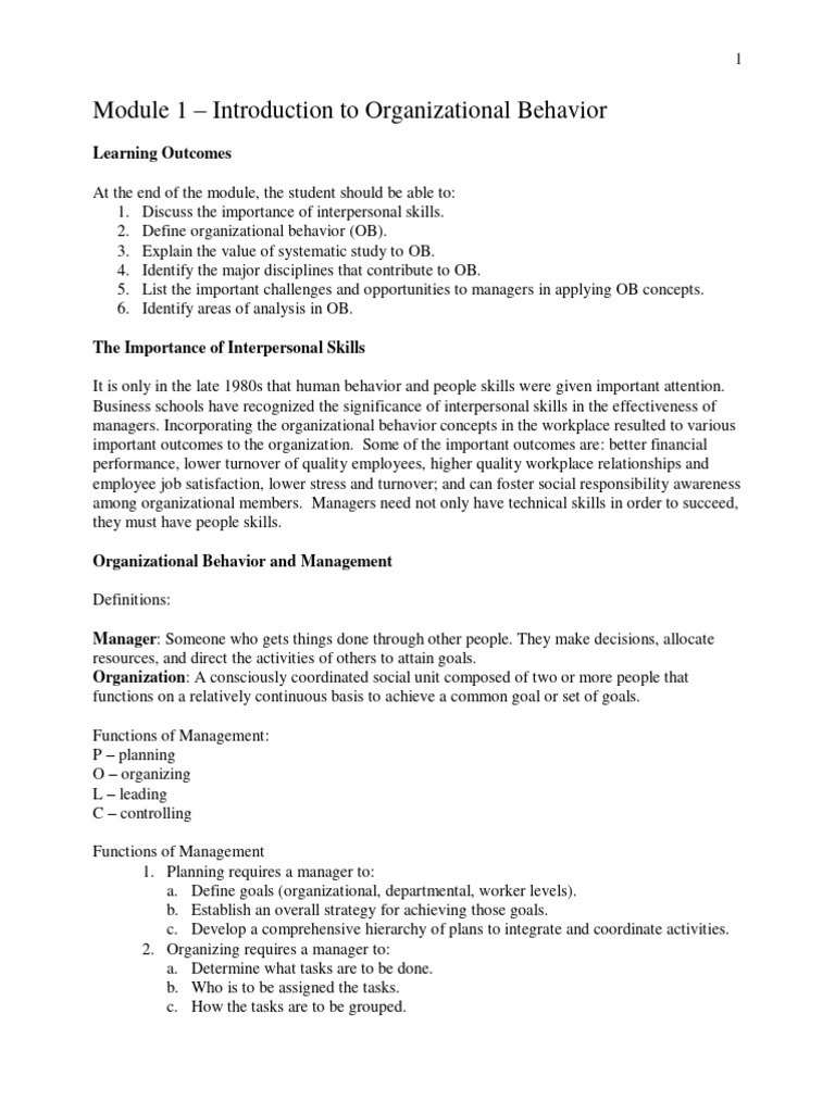 Bme Module 1 To 4 Hum | PDF | Job Satisfaction | Attitude (Psychology)