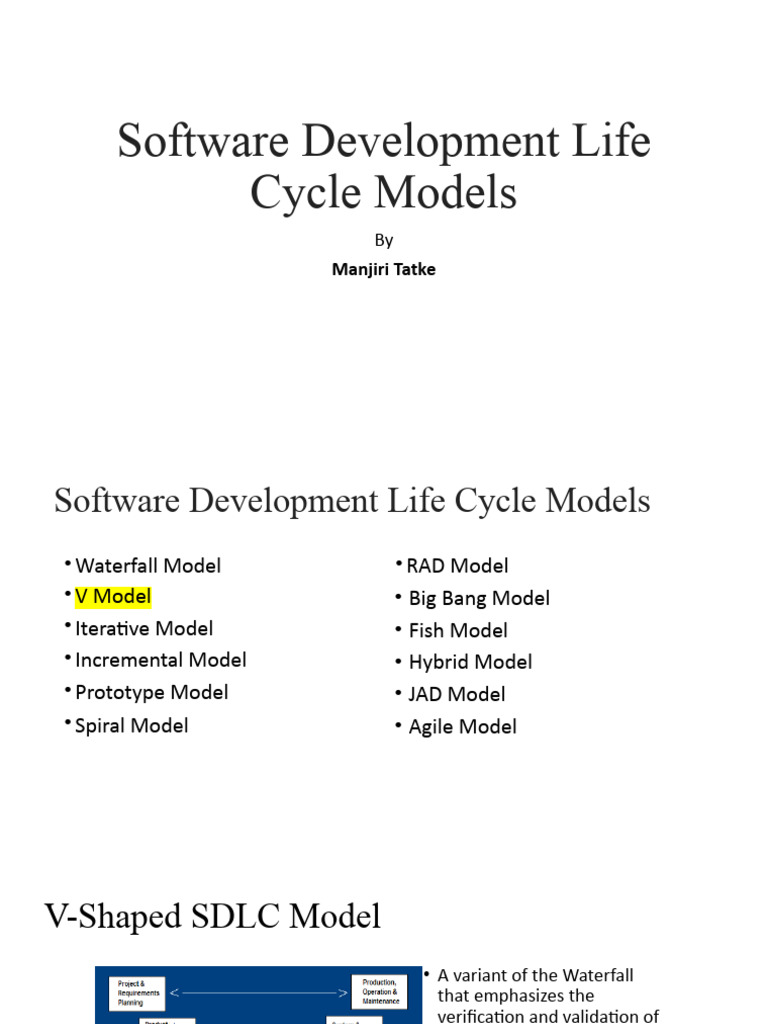 3 SDLC Model V Model | Download Free PDF | Software Development Process | Computer Science