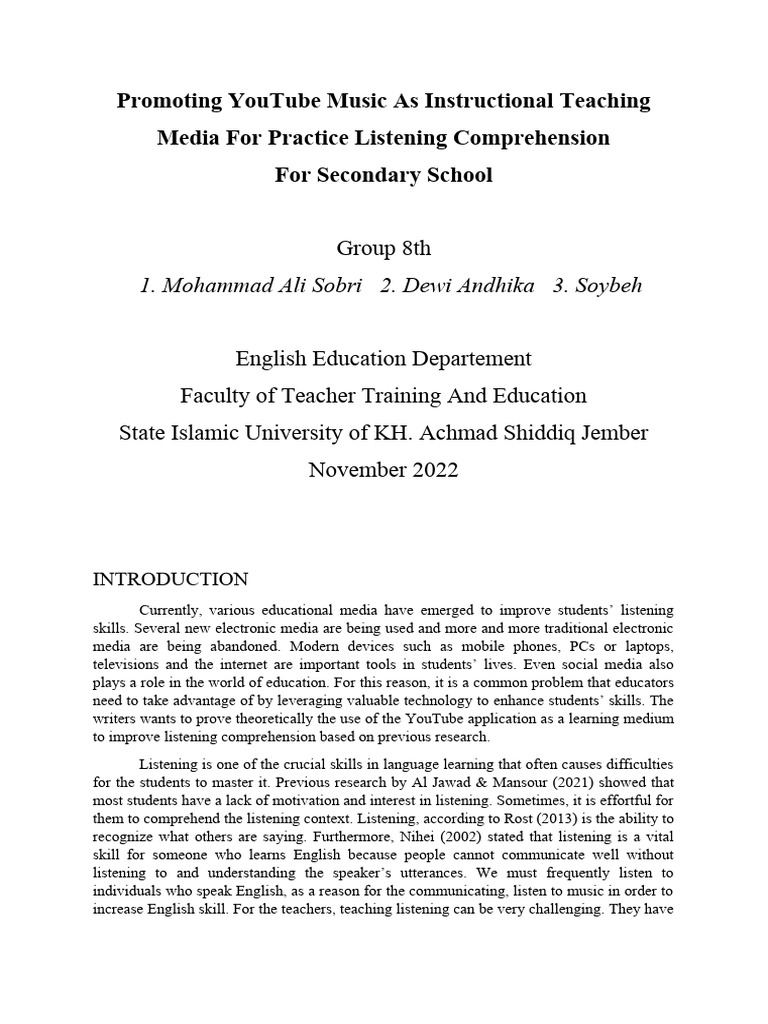 Kel 8. | PDF | Reading Comprehension | Learning