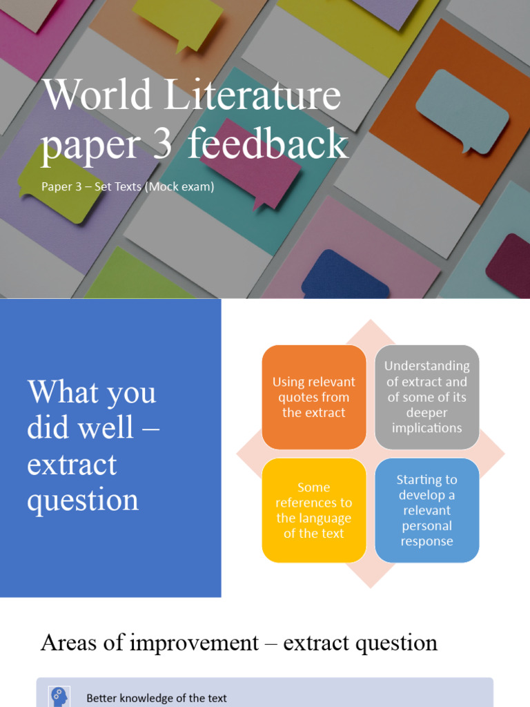 Mock Lit Paper 3 Feedback | PDF