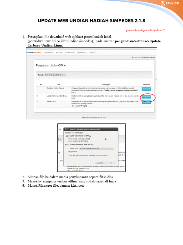 Juklak Instalasi Linux Undian Upgrade 218 | PDF | Komputer
