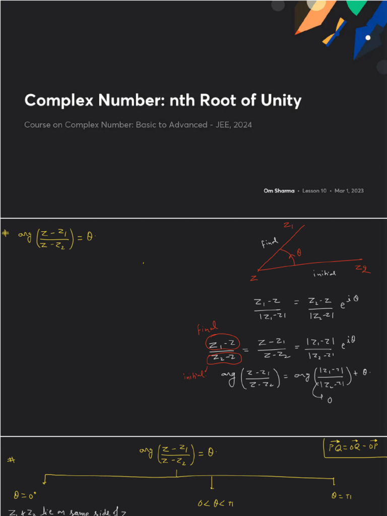 Complex Number NTH Root of Unity With Anno | PDF