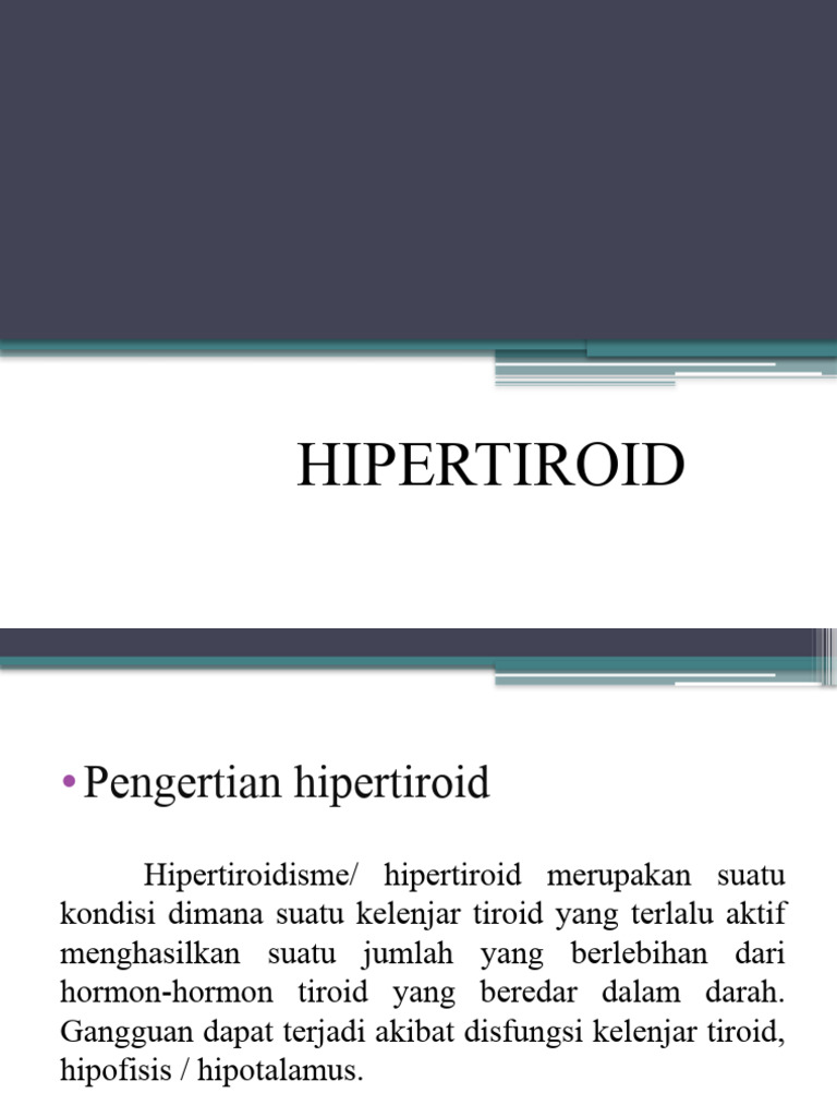 HIPERTIROID | PDF | Kesehatan Holistik