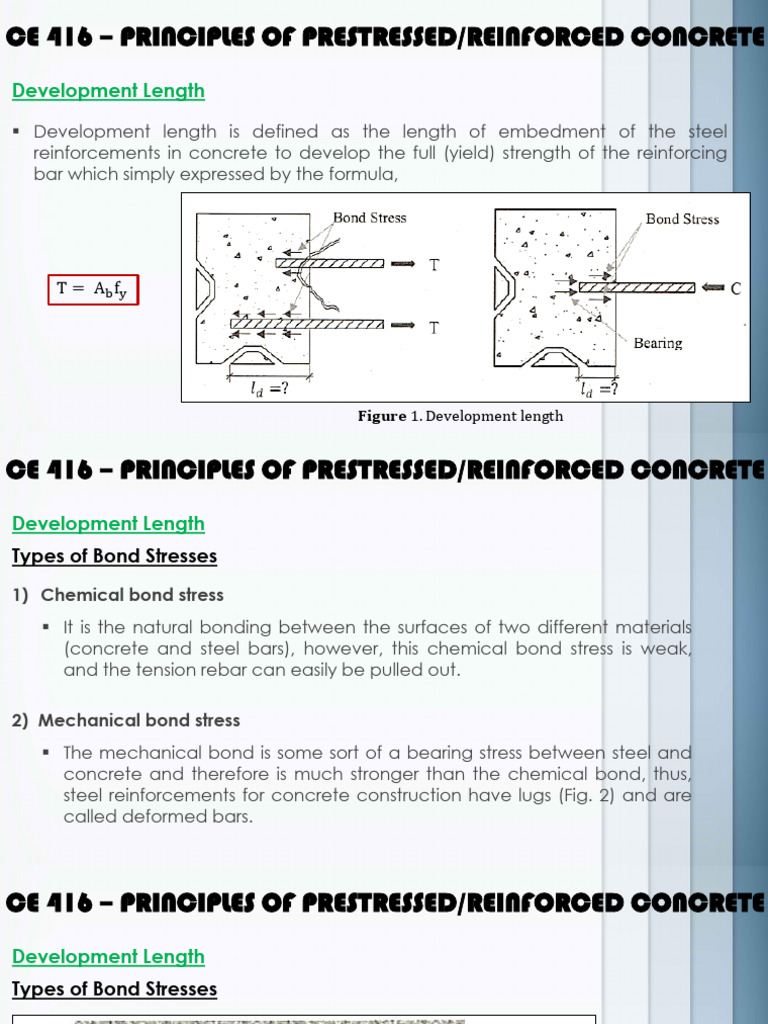 Development Length in Reinforced Concrete | PDF | Reinforced Concrete ...