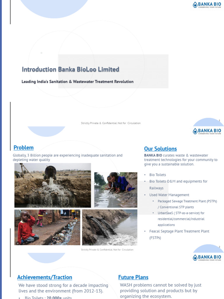 Banka BioLoo Profile Brief | PDF | Sewage Treatment | Sanitation