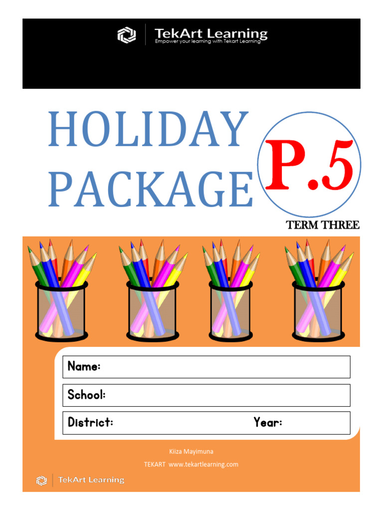 Tekart Primary Five Holiday Package Term Three | PDF | Sheep | Uganda