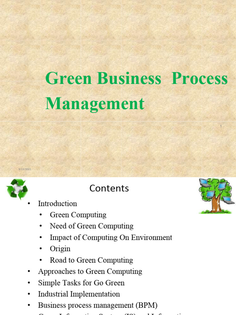 Lec 5 - Green Business Process MGMT | PDF | Business Process Management | Business Process