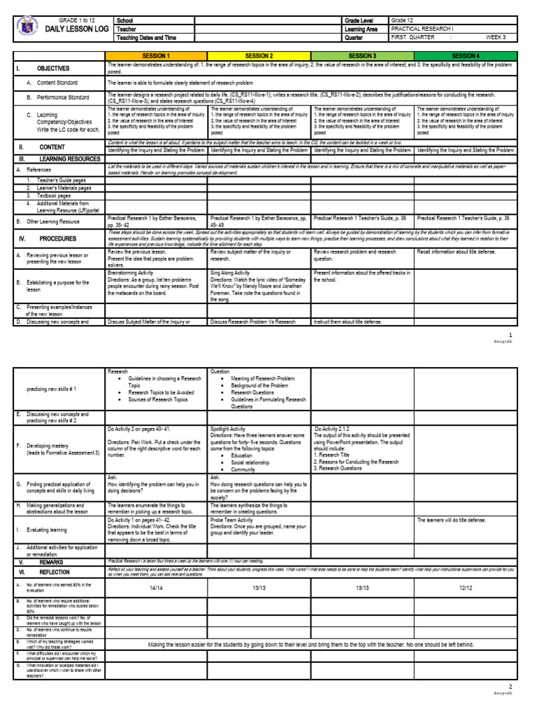 Week 3 | PDF | Learning | Inquiry