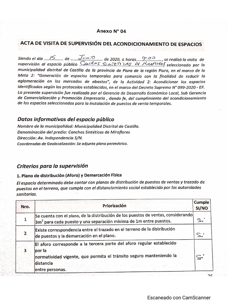 Anexo 04 Canchas Miraflores | PDF