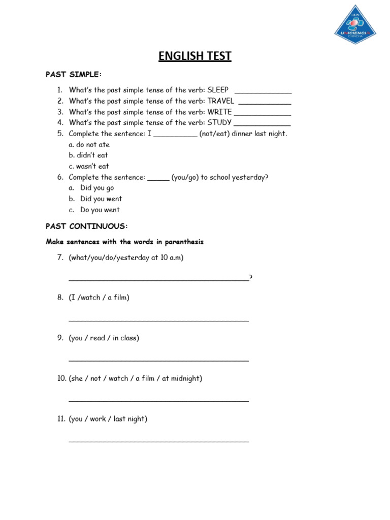 English Test | PDF