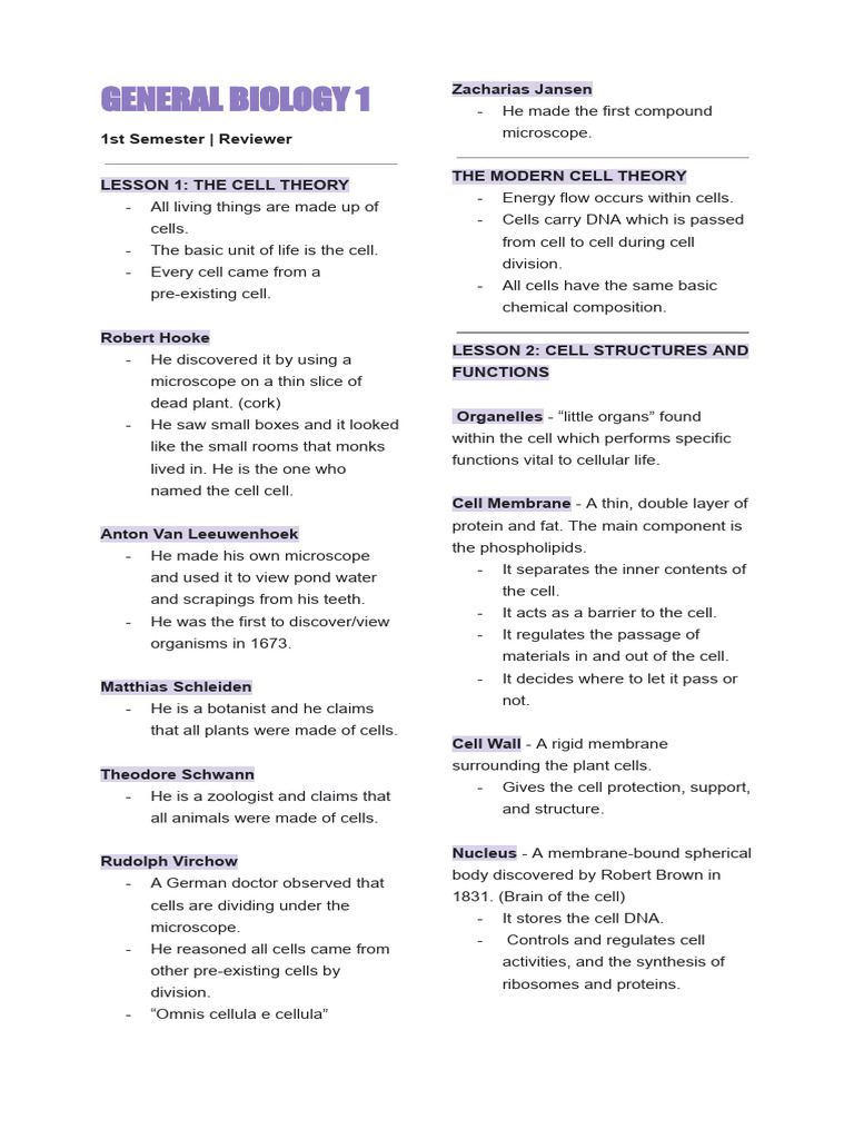 General Biology 1 1 | PDF | Mitosis | Meiosis