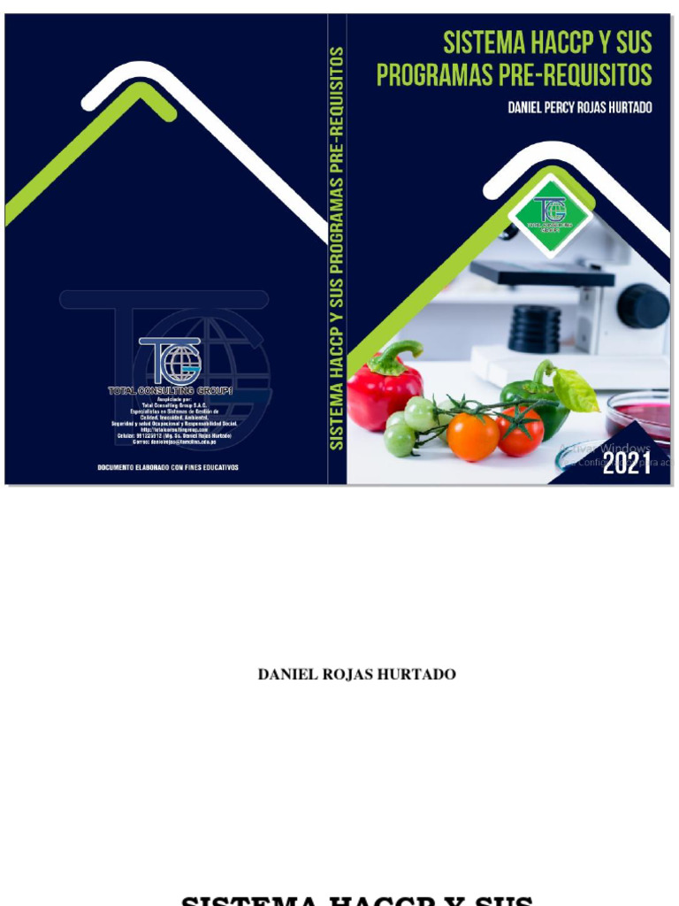 Libro Sistema Haccp y Sus Programas Prerrequisitos | PDF | Análisis de Riesgo y Puntos Críticos ...