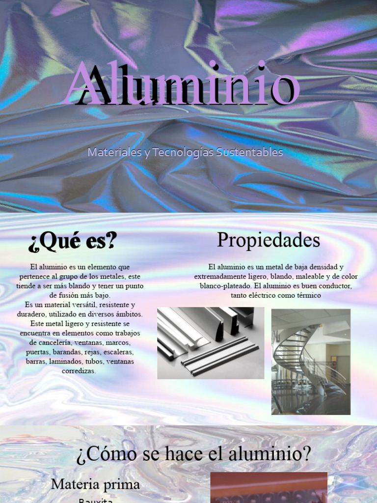 Propiedades y Usos del Aluminio | PDF | Aluminio | Óxido de aluminio