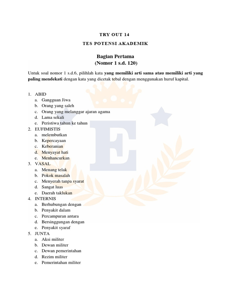 Soal To14 2021 | PDF