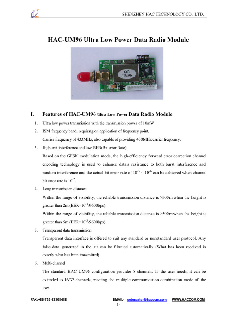 HAC-UM96 Manual | PDF | Manufactured Goods | Service Industries