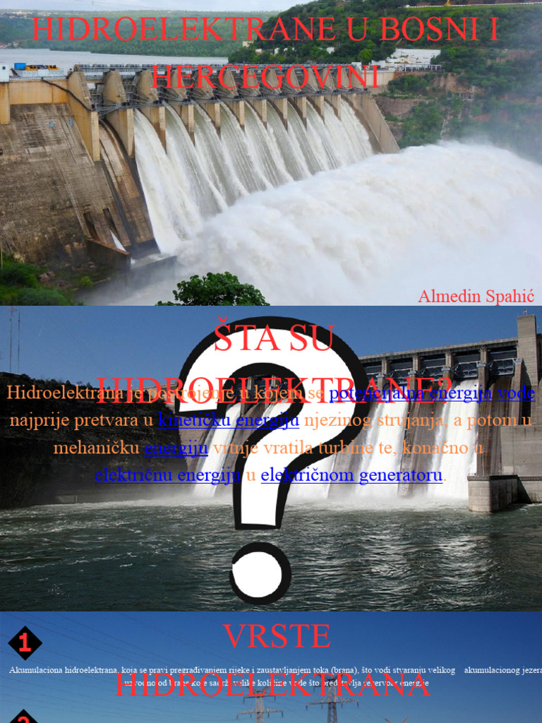 Hidroelektrane U Bosni I Hercegovini | PDF