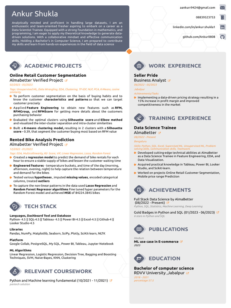 Ankur - Shukla - DS - Almabetter - Ankur Shukla | PDF | Machine Learning | Cluster Analysis