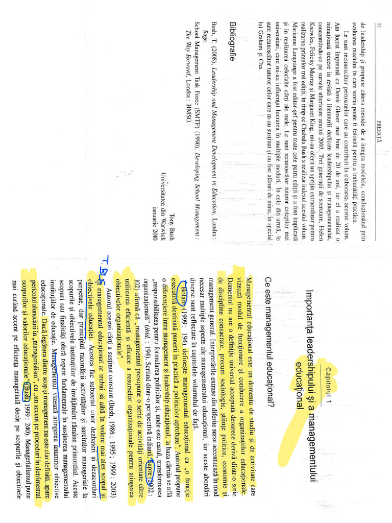 Tony Bush Leadership Capitole 1 2 3 4 8 | PDF