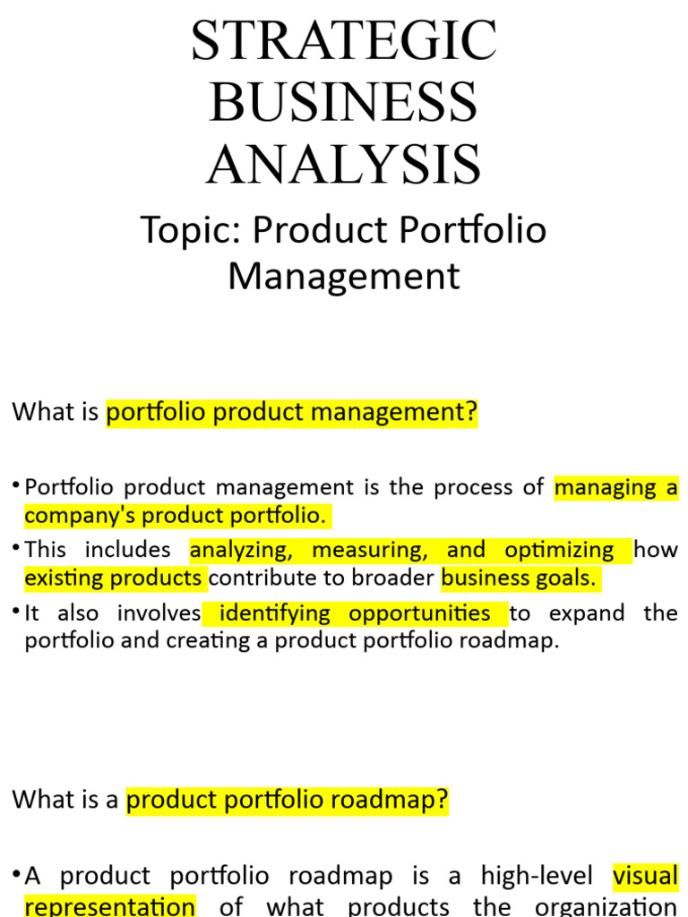 Strategic Business Analysis | PDF | Investment Fund | Stock Market Index