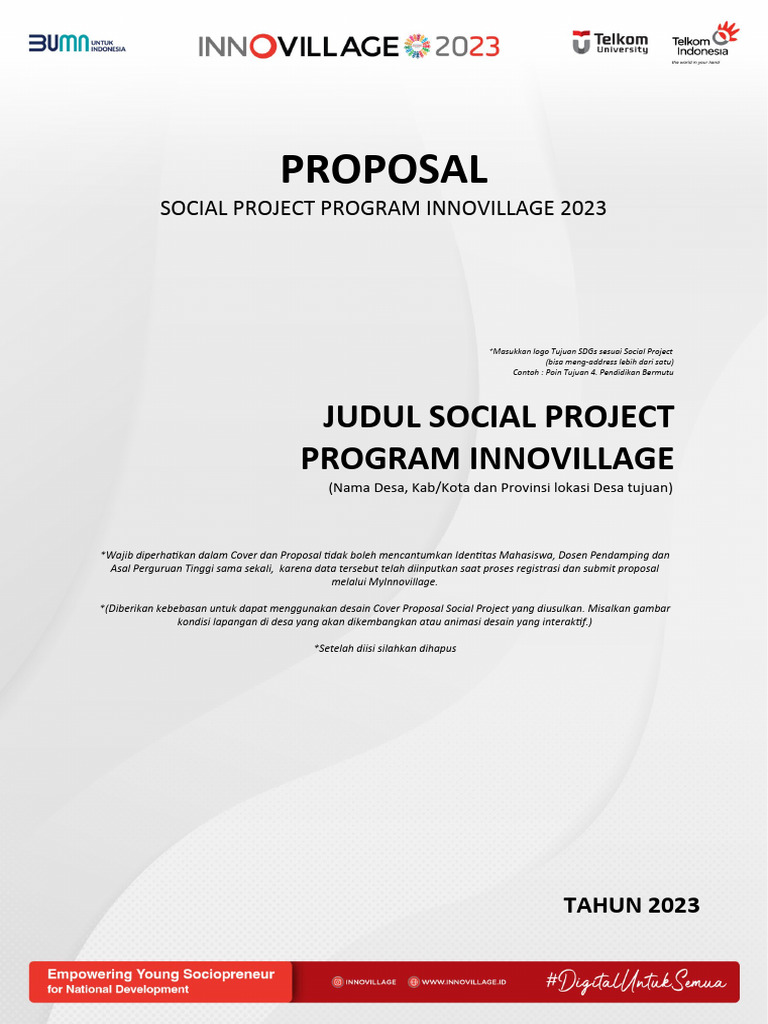 (Skema Sustainability) Tamplate Proposal Social Project Innovillage ...