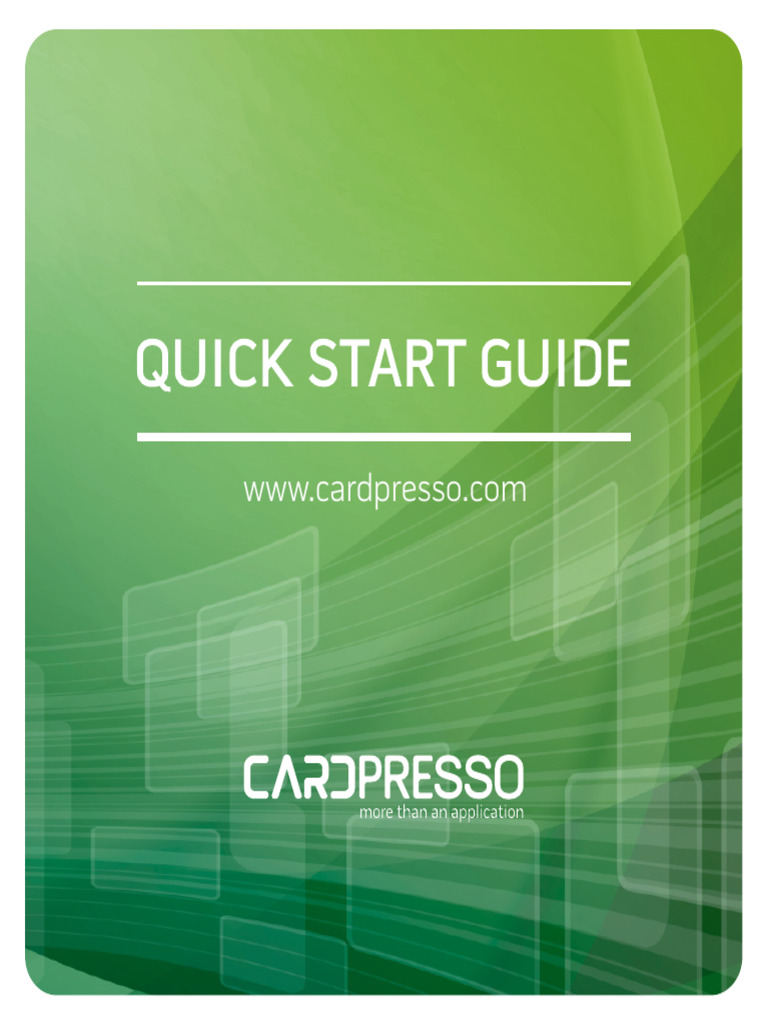 Quick Start Guide | PDF Quick Start Guide | PDF