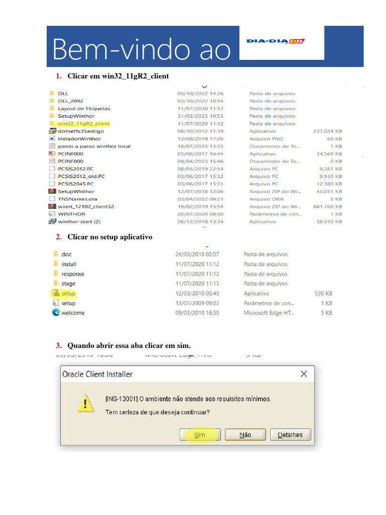 Instalação do Winthor Passo a Passo | PDF