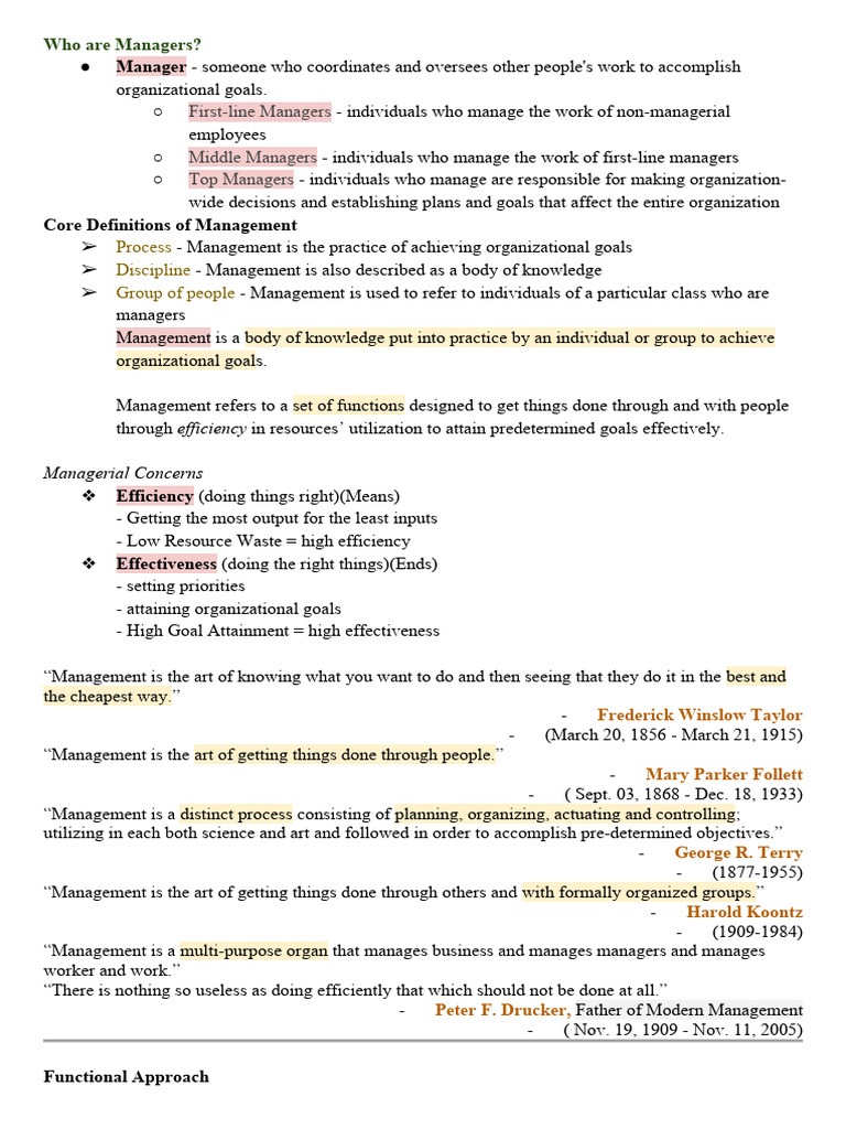 Understanding Management Roles and Skills | PDF | Goal | Innovation