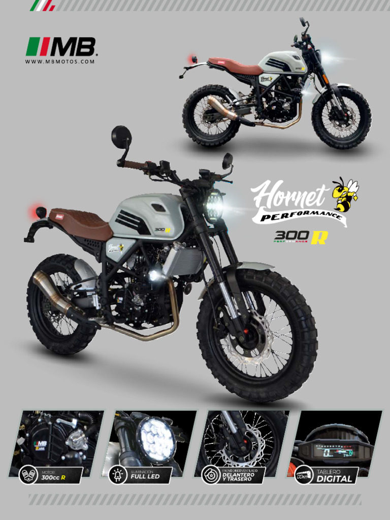 Ficha Técnica Hornet 300 R Scrambler | PDF