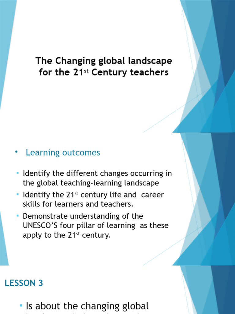 21st Century Teaching Landscape Insights | PDF | Learning | Teachers